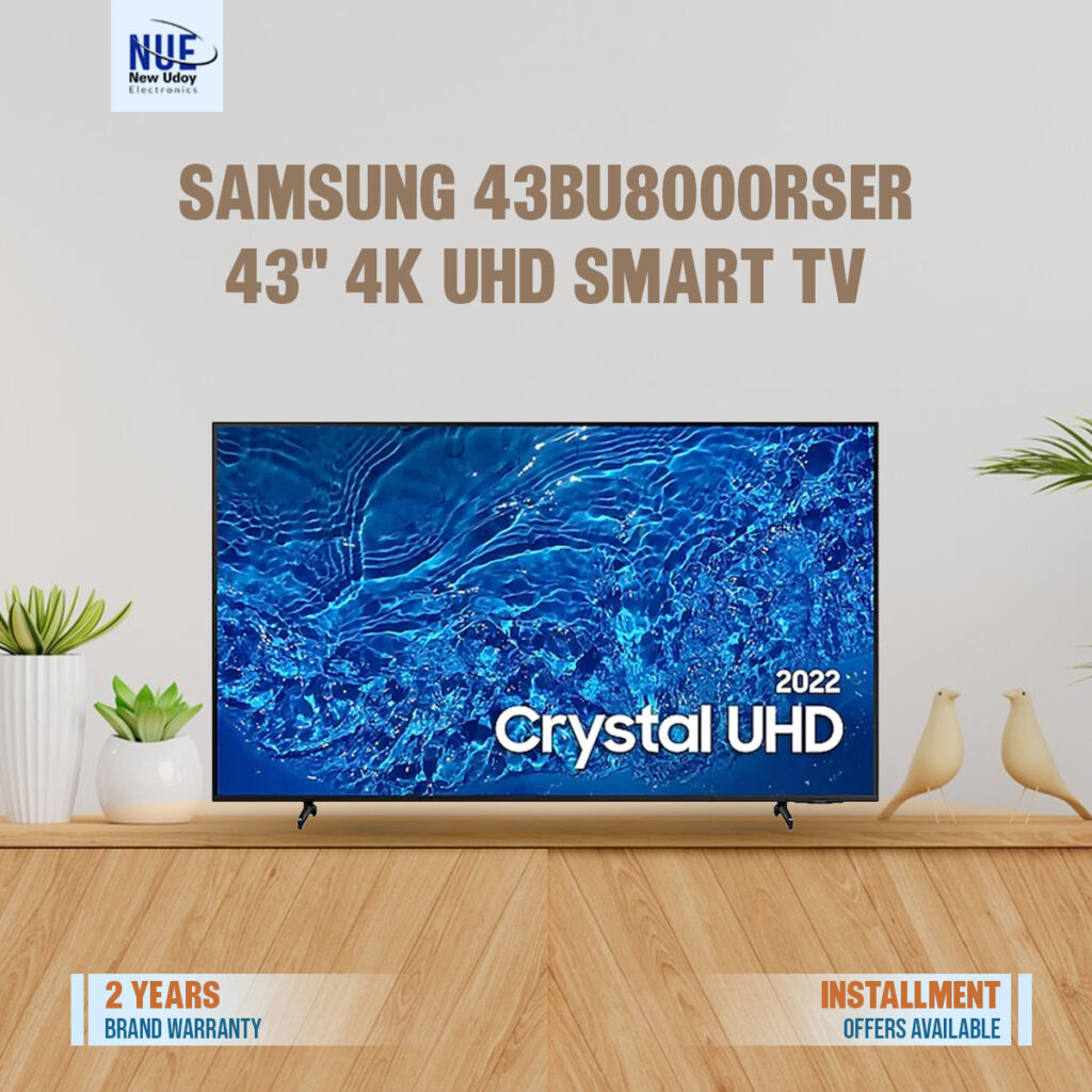 Samsung BU8000 official 43" Crystal UHD 4K Smart TV - New Udoy Electronics